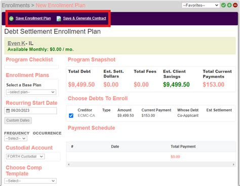 Enrolling A Contact Forth