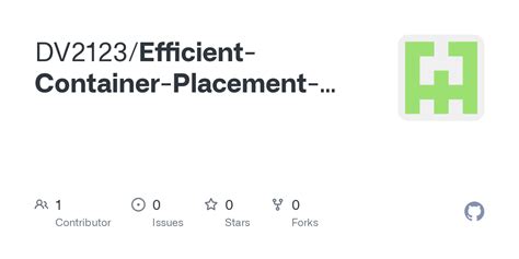 Github Dv2123efficient Container Placement System