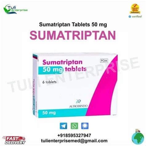 Sumatriptan Tablets For Clinical Dosage 50 Mg 6 Tablets Treatment Migraine At ₹ 150 Stripe
