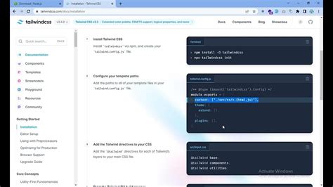 tailwind css install using cli bangla tutorial 2023 youtube