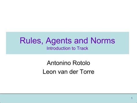 Rules Agents And Norms Defeasible Logic