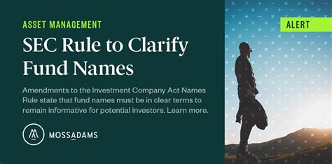 SEC Amends Name Change Rules Regarding Fund Portfolios