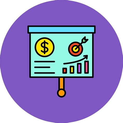 마케팅 전략 아이콘 프리미엄 벡터