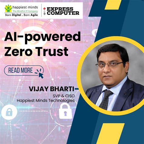 Happiest Minds Technologies On Linkedin Ai Zerotrust Security Cybersecurity