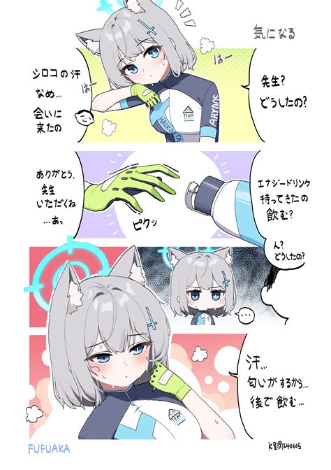 Sensei Doodle Sensei Shiroko And Shiroko Blue Archive Drawn By Myeolchi Danbooru