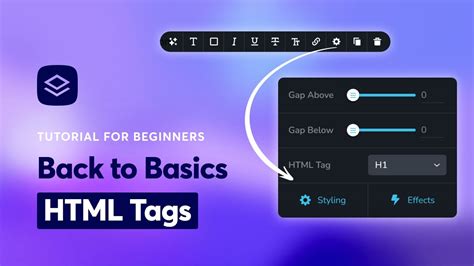 Back 2 Basics Mastering Brizy Html Tags Youtube