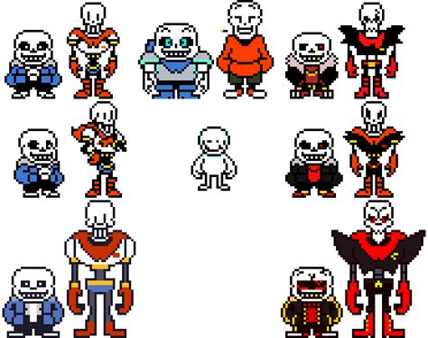 Papyrus Sprite Sheet Overworld Undertale Not Pixel Sp
