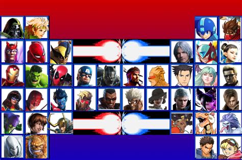 Complete Base Roster For Mvc Community Project Rmarvelvscapcom
