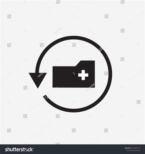 Backup Folder Icon Outline Style Vector Stock Vector Royalty Free 1579397110 Shutterstock