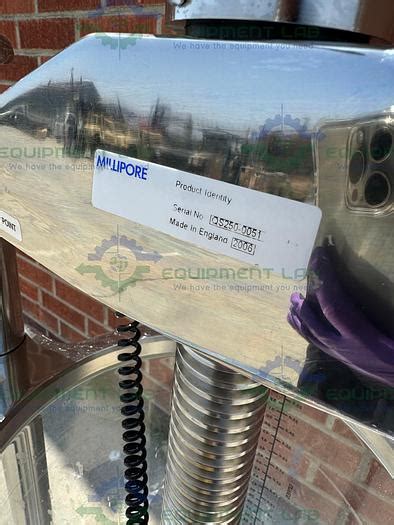 Used Millipore Quikscale 250 500 Chromatography Column 25 Liters Fo