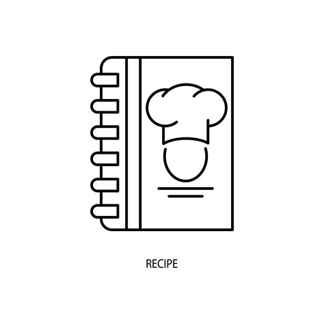 Recipe Concept Line Icon Simple Element Illustration Recipe Concept Outline Symbol Design