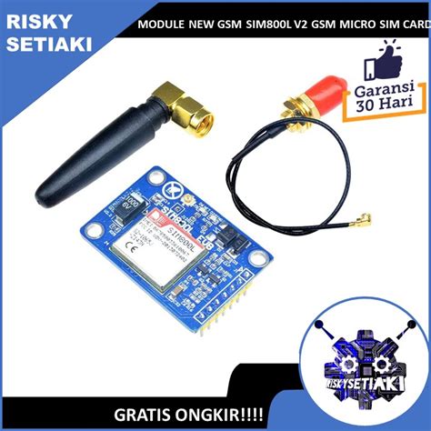 Jual Module New Gsm Sim800l V2 Gsm Micro Sim Card Quad Band Arduino 5v Shopee Indonesia
