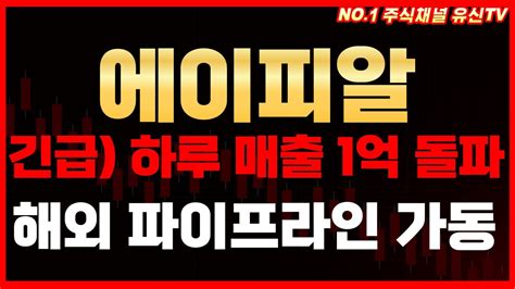 에이피알 주가전망 5월 1일 에이피알 긴급분석 해외 매출 하루 1억 돌파 본격적인 급등 시작 필수시청 에이피알분석