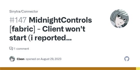 Midnightcontrols [fabric] Client Wont Start I Reported Correctly This Time · Issue 147