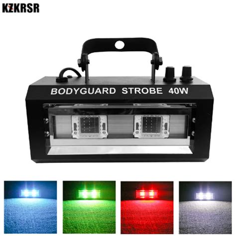 White RGB 40W 60W Mini LED Strobe Stage Light Effect Lamp LED Flash Adjustable Speed For Party