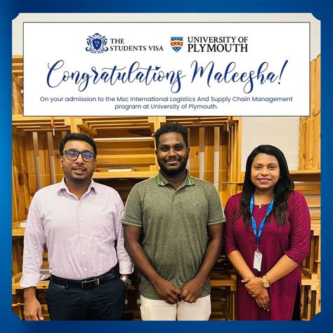 Congratulations Maleesha Were So Proud Of Maleesha For Getting Into The Msc International