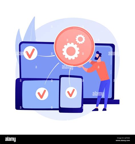 Cross Platform Development Abstract Concept Vector Illustration Cross
