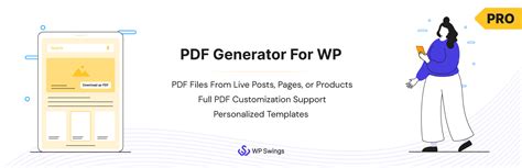 PDF Generator For WordPress Pro WP Swings