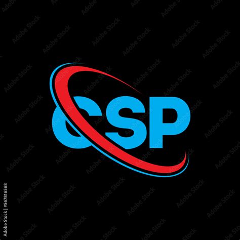 Csp Logo Csp Letter Csp Letter Logo Design Initials Csp Logo Linked With Circle And Uppercase