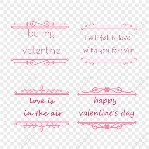 만남 발렌타인 데이 로맨틱 빈티지 테두리 일러스트낭만적 인분홍 Png 일러스트 무료 다운로드 Lovepik