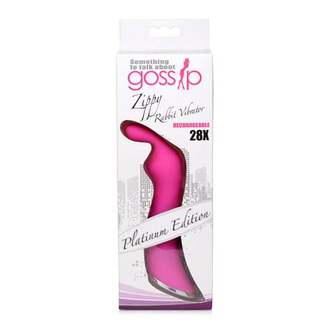 Zippy 28x Silicone Rabbit Clit Stim Vibrator Magenta