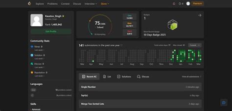 Leetcode Problemsolving Codingjourney Dsa Keepbuilding Leetcode Problemsolving