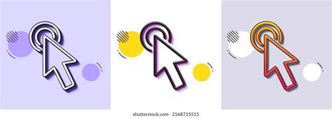 Mouse Cursor Line Icon Halftone Dotted Stock Vector Royalty Free 2600965183 Shutterstock