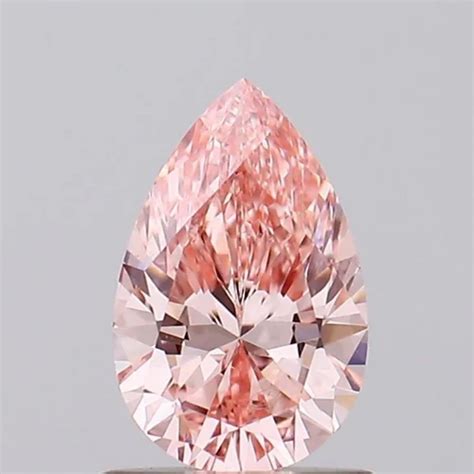 1 Ct Fancy Light Pink Lab Grown Loose Diamonds Pear Shape From Jewelpa