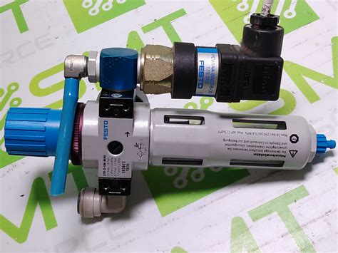Used Festo Lfr D 5m Mini With Festo Pev 1 4 A Sw27 B Od Pressure Switch