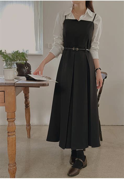 리리앤코 2천5백장 돌파 라헨디 뷔스티에 플리츠 벨트 롱 원피스 끈조절 봄 가을 신상 데일리 데이트 하객룩 나시원피스 플리츠원피스 벨트원피스 벨트세트 세트