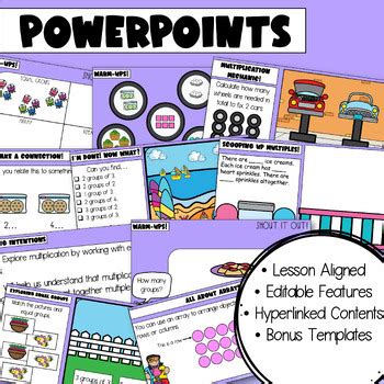 Equal Groups Arrays Multiplication Unit Lessons PowerPoint