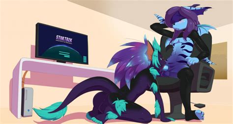 Rule 34 Anthro Backsack Balls Chair Clothing Computer Desk Duo