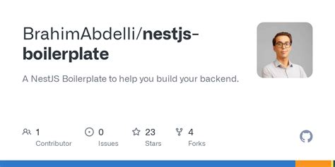 Github Brahimabdellinestjs Boilerplate A Nestjs Boilerplate To Help You Build Your Backend