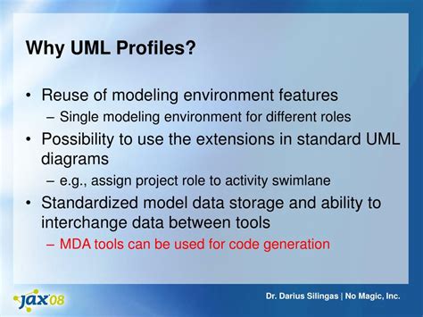 ppt domain specific profiles for your uml tool powerpoint