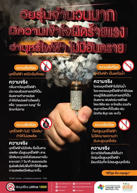 บุหรี่ไฟฟ้ามีสารพิษ เสพติด อันตราย 🚭 เทศบาลนครอุดรธานี Facebook