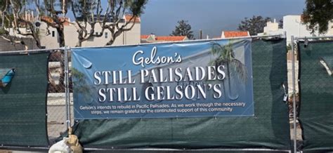 In The Palisades A Gelsons Intent To Come Back From The Ashes Is