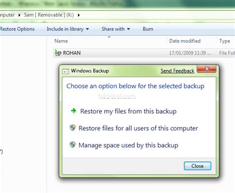 Windows 7 Built In Backup Recovery Utility Overview