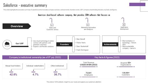 Web Hosting Software Company Outline Salesforce Executive Summary Microsoft