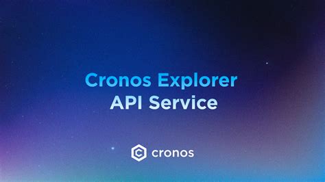 Cronos Explorer API Service Is Now Available
