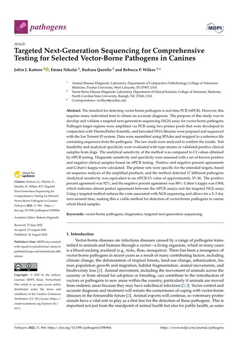 Pdf Targeted Next Generation Sequencing For Comprehensive Testing For