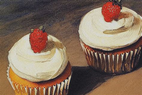 빈티지 컵케익 페인팅 빈티지 그림 컵케이크 카페 배경 일러스트 및 사진 무료 다운로드 Pngtree