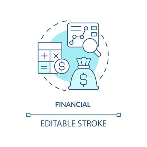 Financial Turquoise Concept Icon Stock Vector Illustration Of Trade
