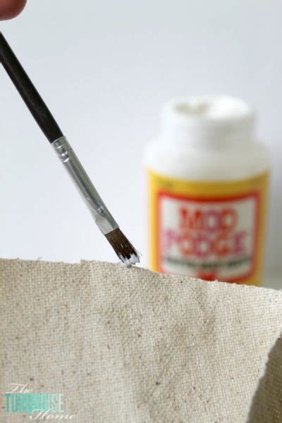 Quick Tip How To Keep Canvas Or Burlap From Fraying The Turquoise Home