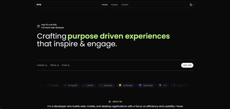 webdevelopment react tailwindcss typescript portfolio opentowork