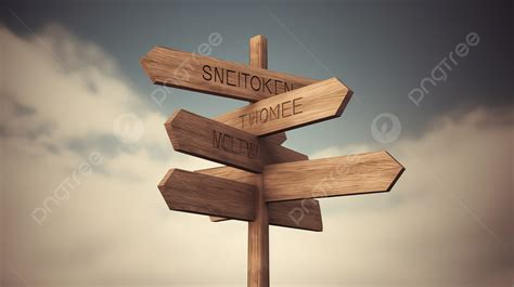 3d 나무 푯말 렌더링 나무 화살 사인 포스트 푯말 배경 일러스트 및 사진 무료 다운로드 Pngtree