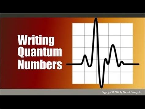 How To Write Quantum Numbers For Electrons