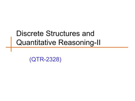 Discrete Structures Lecture 1 Pdf
