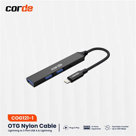 Corde Otg Lightning To Usb And Female Lightning Hub Iphone Ipad Adapter Cog121 1 Lazada Indonesia