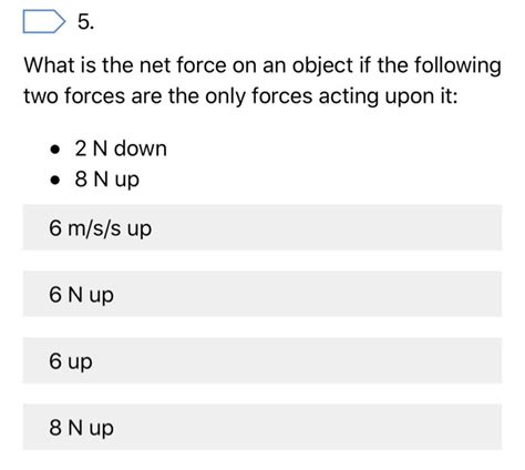 solved the net force on a 5 kg object is 10 newtons to the