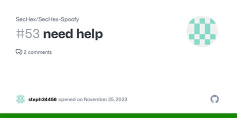 Need Help · Issue 53 · Sechexsechex Spoofy · Github